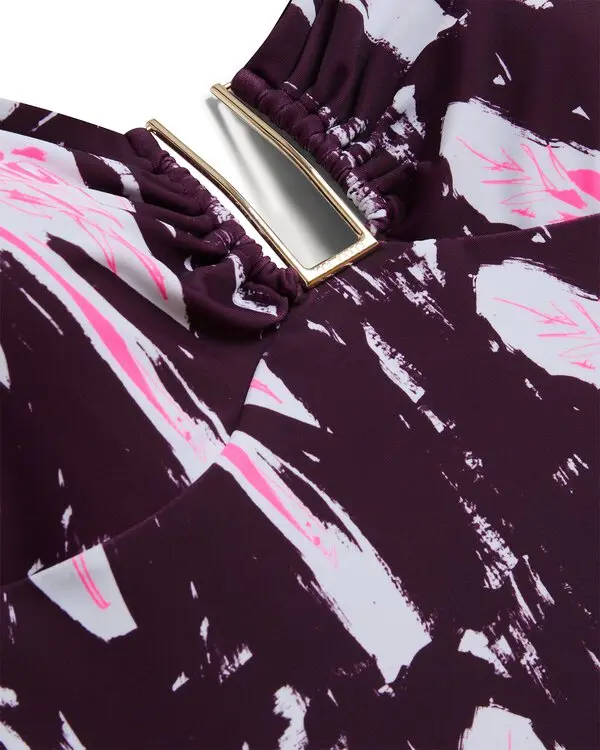 Ted Baker London Printed One Piece Swimsuit