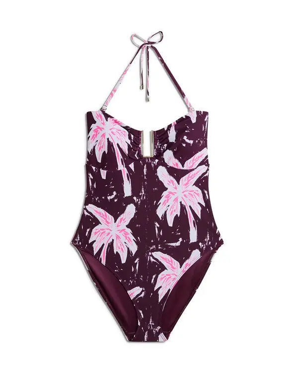 Ted Baker London Printed One Piece Swimsuit