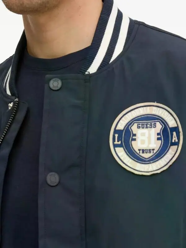 Guess Twill Patch Bomber Jacket