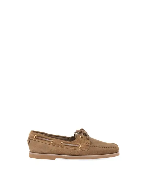 GIANVITO ROSSI Vandee Mocassin Flats - Brown Overflow Suede