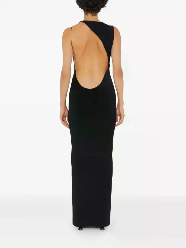 Christopher Esber Resin-embellished Column Maxi Dress