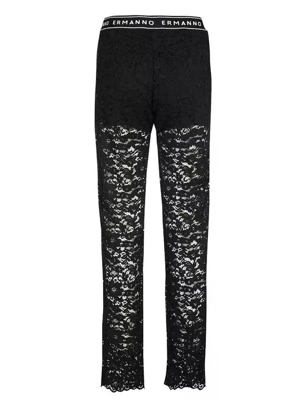 Ermanno Scervino Lace Trousers - Black