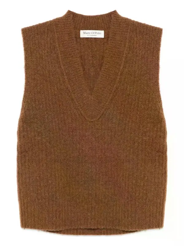 Marc O'polo V-neck Wool-blend Vest