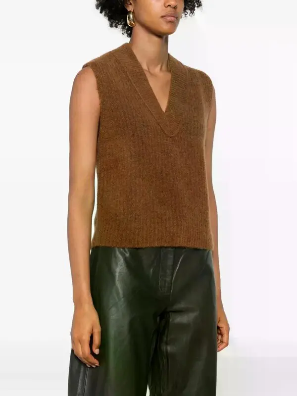 Marc O'polo V-neck Wool-blend Vest