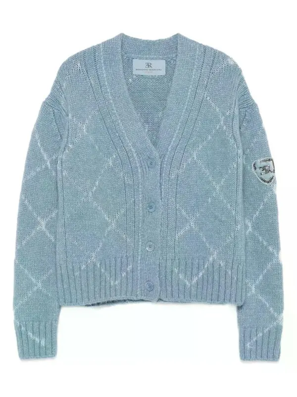 Ermanno Scervino Diamond-pattern V-neck Cardigan