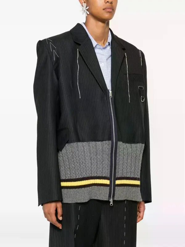 SONIA CARRASCO Panelled Wool Jacket