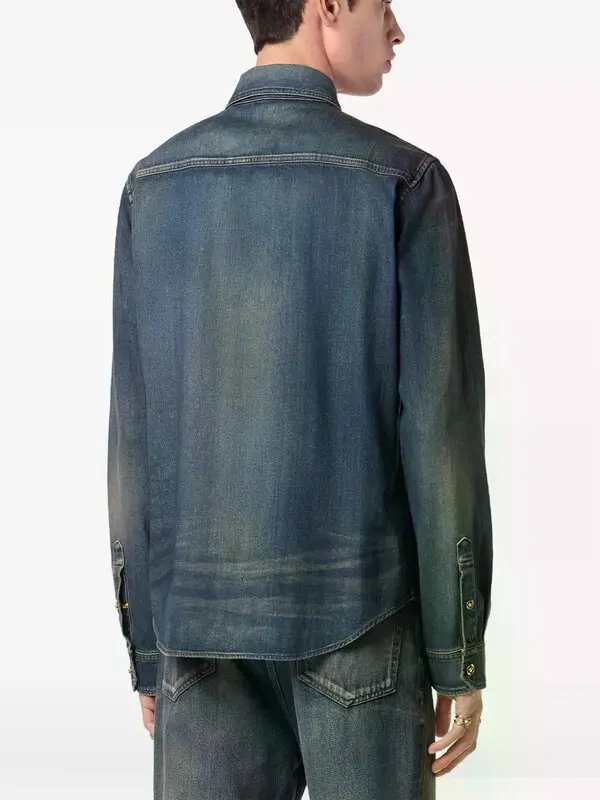 Versace Double-pocket Denim Shirt - Blue