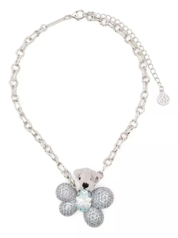 YVMIN Bear Pendant Chain Necklace - Blue