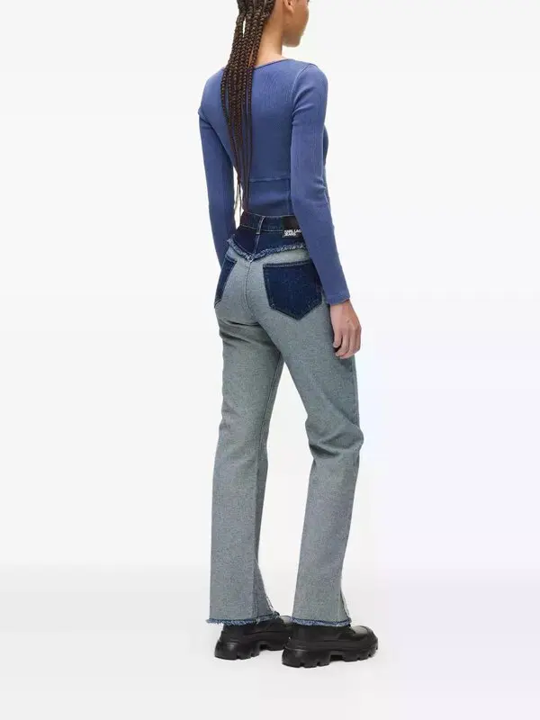 Karl Lagerfeld High-rise Straight-leg Jeans