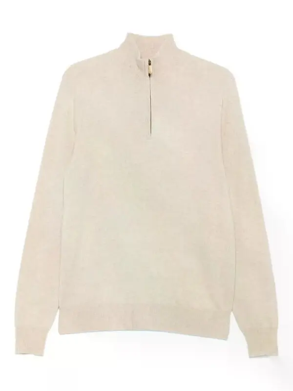 Eric Bompard Zip-fastening Sweater - Neutrals