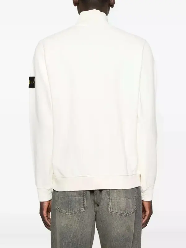 Stone Island Half-zip Logo-patch Sweatshirt
