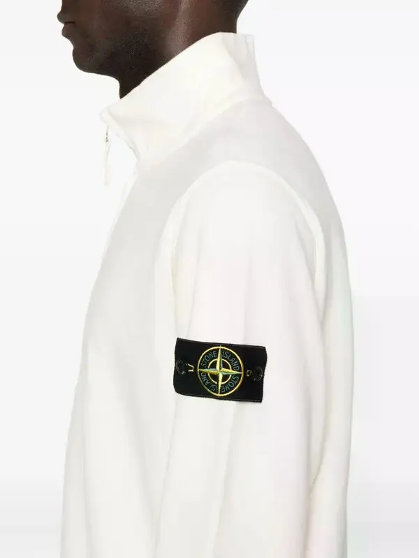 Stone Island Half-zip Logo-patch Sweatshirt