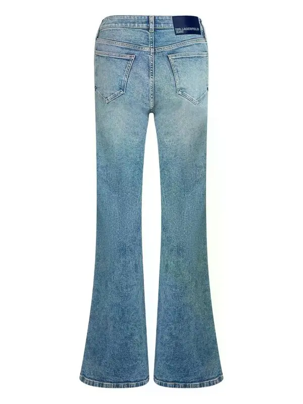 Karl Lagerfeld Button-fly High-rise Jeans