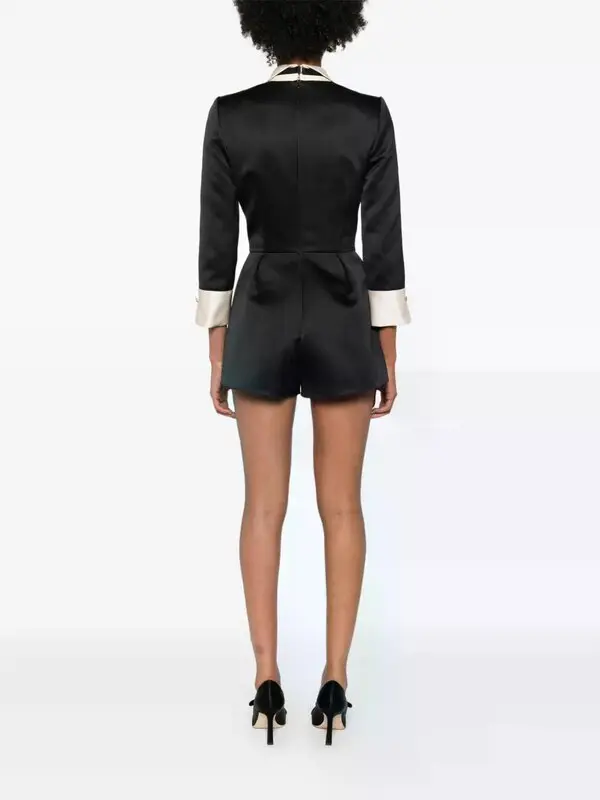 Elisabetta Franchi Neck-tie Playsuit