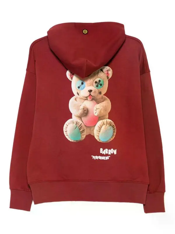 BARROW Hooded Sweatshirt With Teddy Print