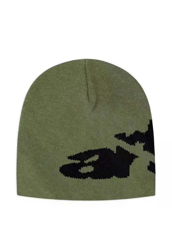 ARTE ANTWERP Embroidered-logo Beanie - Green
