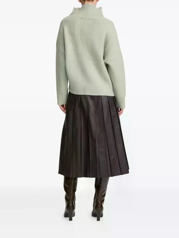 YVES SALOMON High-neck Button-detail Sweater