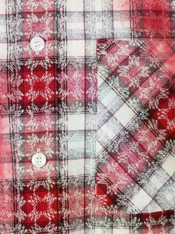 Amiri Checked Spray-painted Shirt
