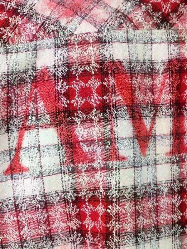 Amiri Checked Spray-painted Shirt