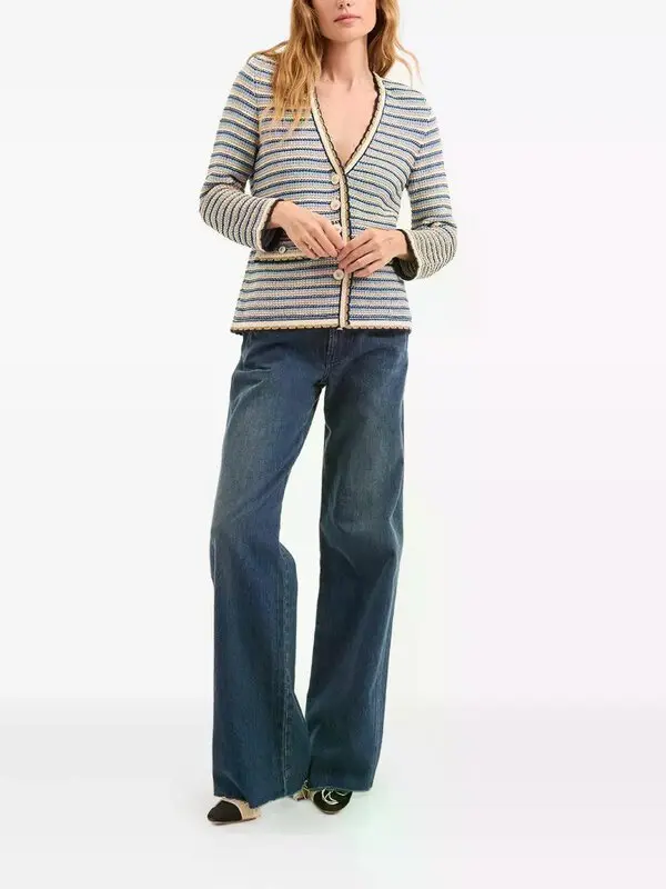 Veronica Beard Striped Cardigan