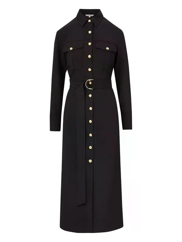 Veronica Beard Button-front Shirt Dress With Belt