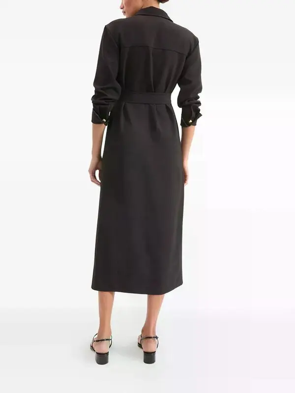 Veronica Beard Button-front Shirt Dress With Belt
