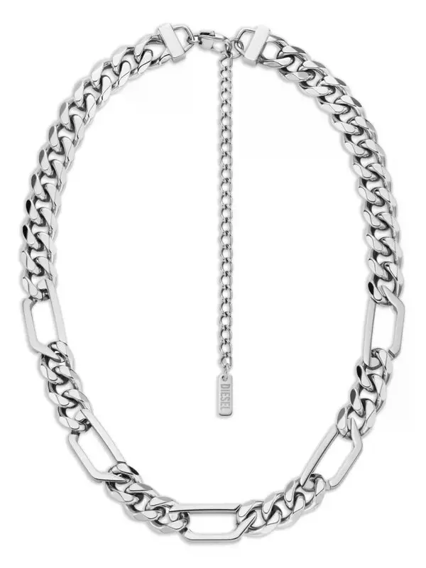DIESEL® Steel Chain-link Necklace - Grey