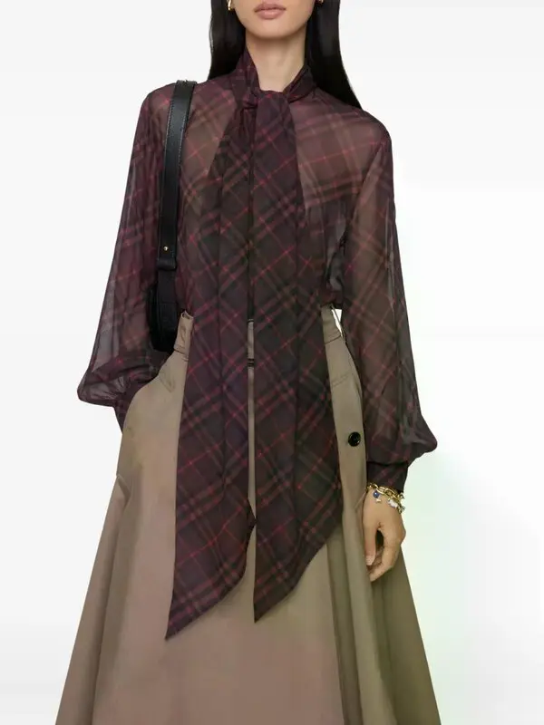 Burberry Check-pattern Blouse