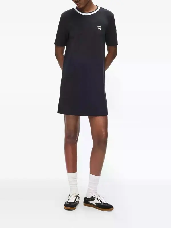Karl Lagerfeld Ikon-patch T-shirt Dress