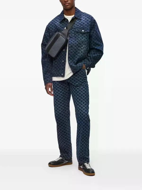 Karl Lagerfeld Monogram Denim Jacket