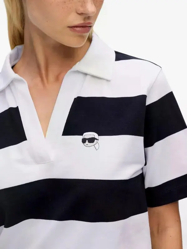 Karl Lagerfeld Ikon-patch Polo Shirt