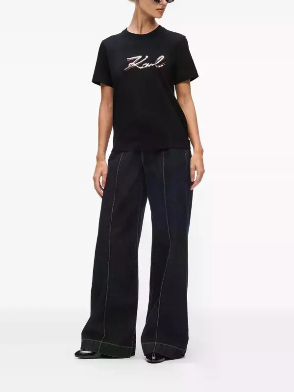 Karl Lagerfeld Sequin-embellished T-shirt