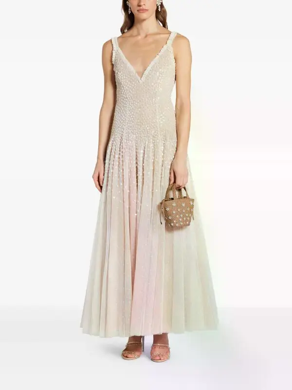 NEEDLE & THREAD Sequin-embellished Tulle Dress