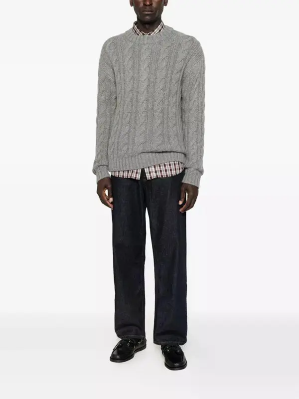 Eric Bompard Cable-knit Crew-neck Sweater