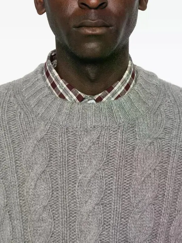 Eric Bompard Cable-knit Crew-neck Sweater