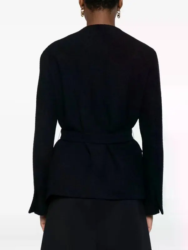 Maje Belted Tweed Jacket