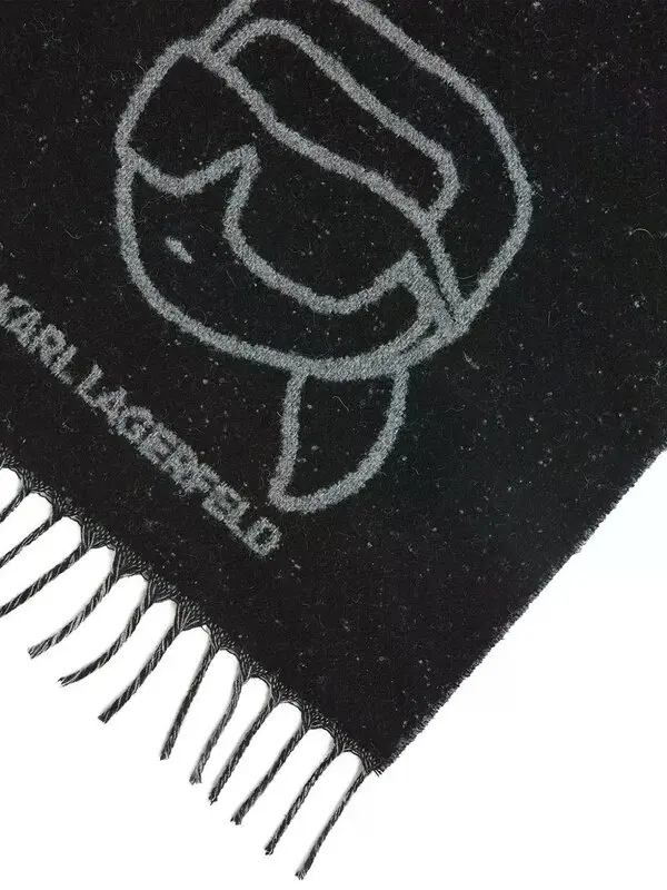 Karl Lagerfeld Jacquard-logo Scarf