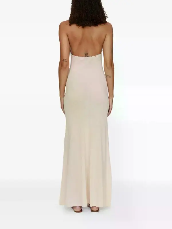 Christopher Esber Halterneck Maxi Dress - Neutrals