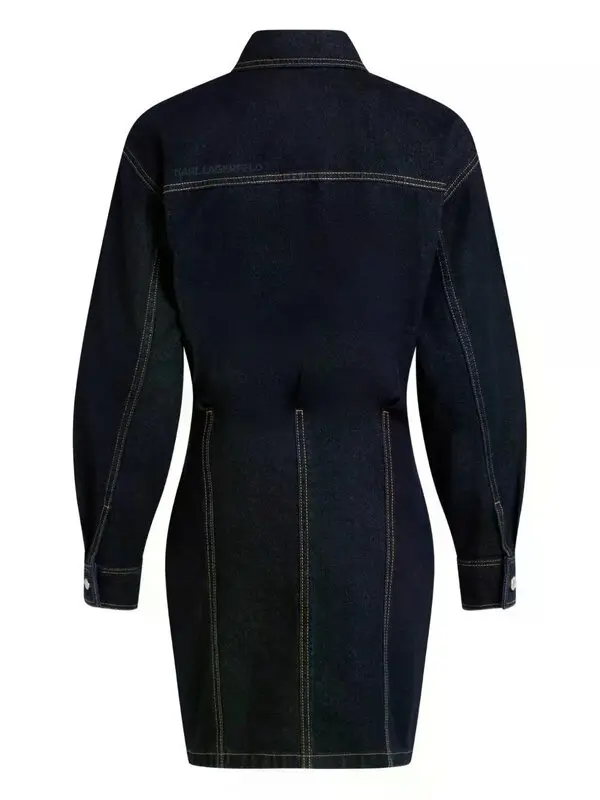 Karl Lagerfeld Logo-patch Denim Shirt Dress