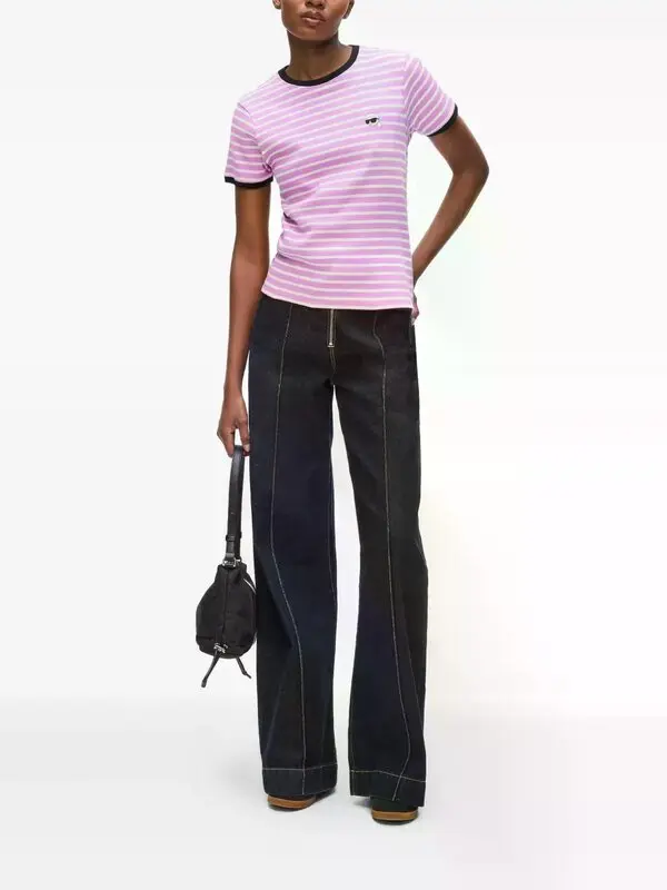 Karl Lagerfeld Striped T-shirt - Pink
