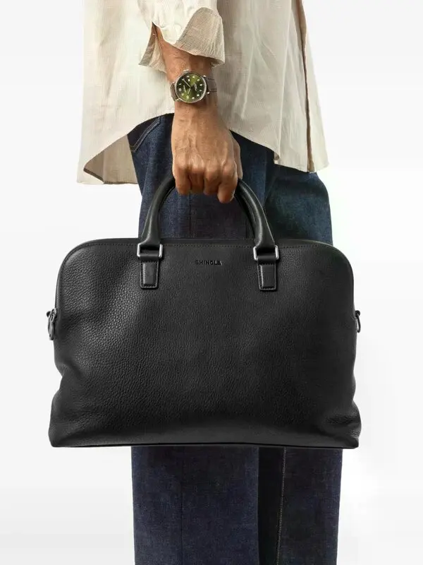 Shinola Leather Top-handle Briefcase - Black