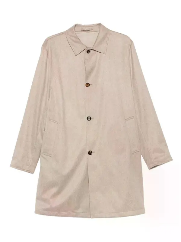 KIRED Button-fastening Collared Coat