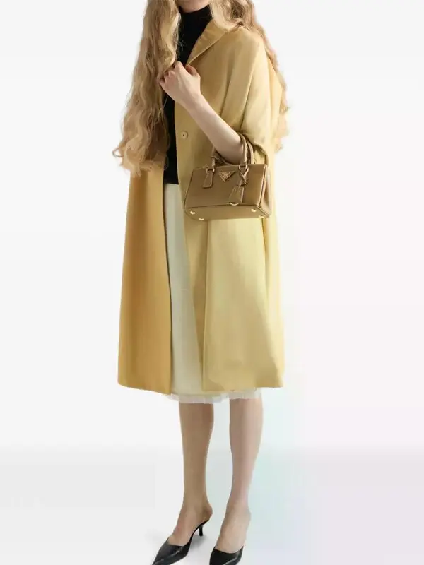 Prada Mini Galleria Saffiano-leather Tote - Brown