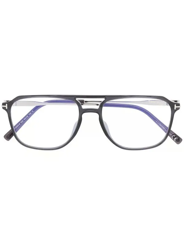 TOM FORD Pilot Frame Glasses - Grey