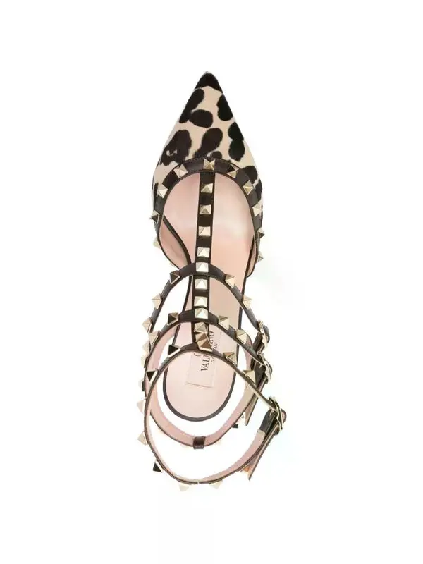 Valentino Garavani 70mm Stud-embellished Leopard-print Pumps - Neutrals