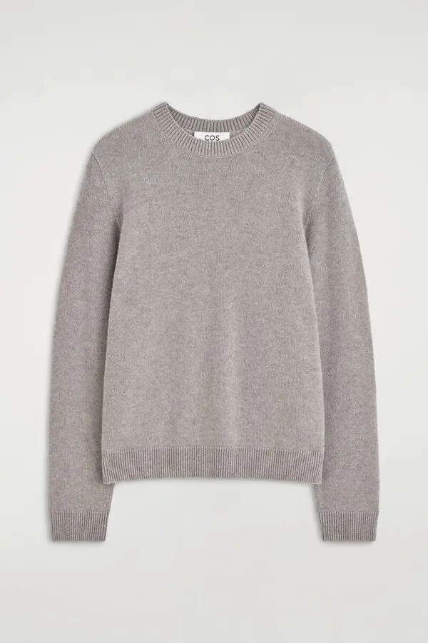 Cos Cashmere Crew-neck Sweater - Gray
