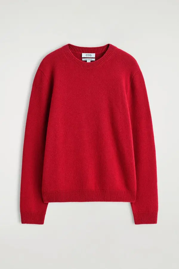 Cos Cashmere Crew-neck Sweater - Red