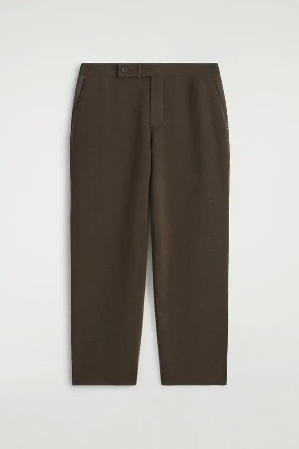 Cos Knitted Wool Straight-leg Trousers