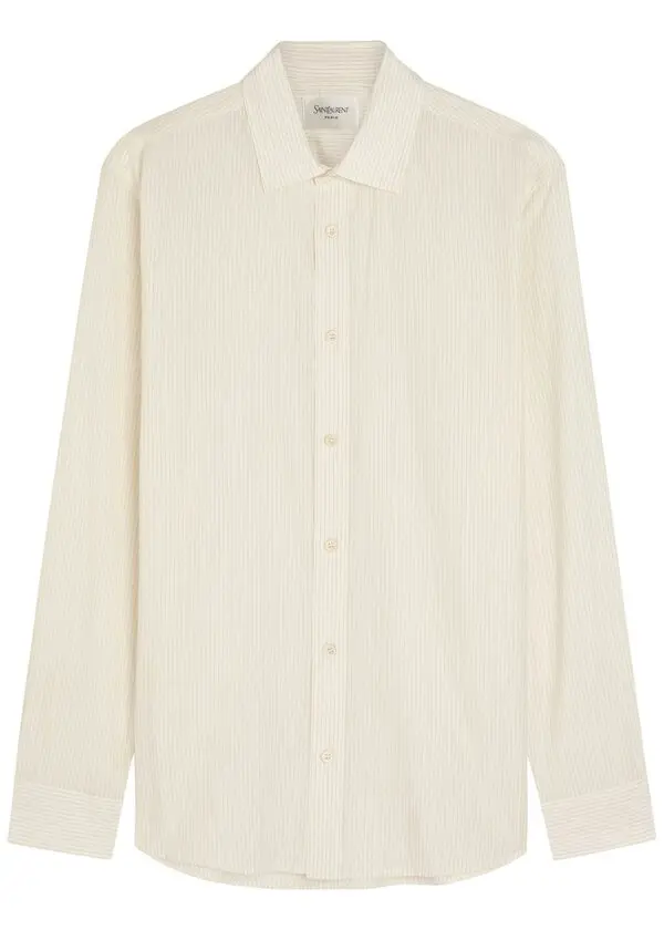 Saint Laurent Pinstriped Cotton Shirt