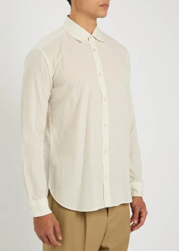 Saint Laurent Pinstriped Cotton Shirt